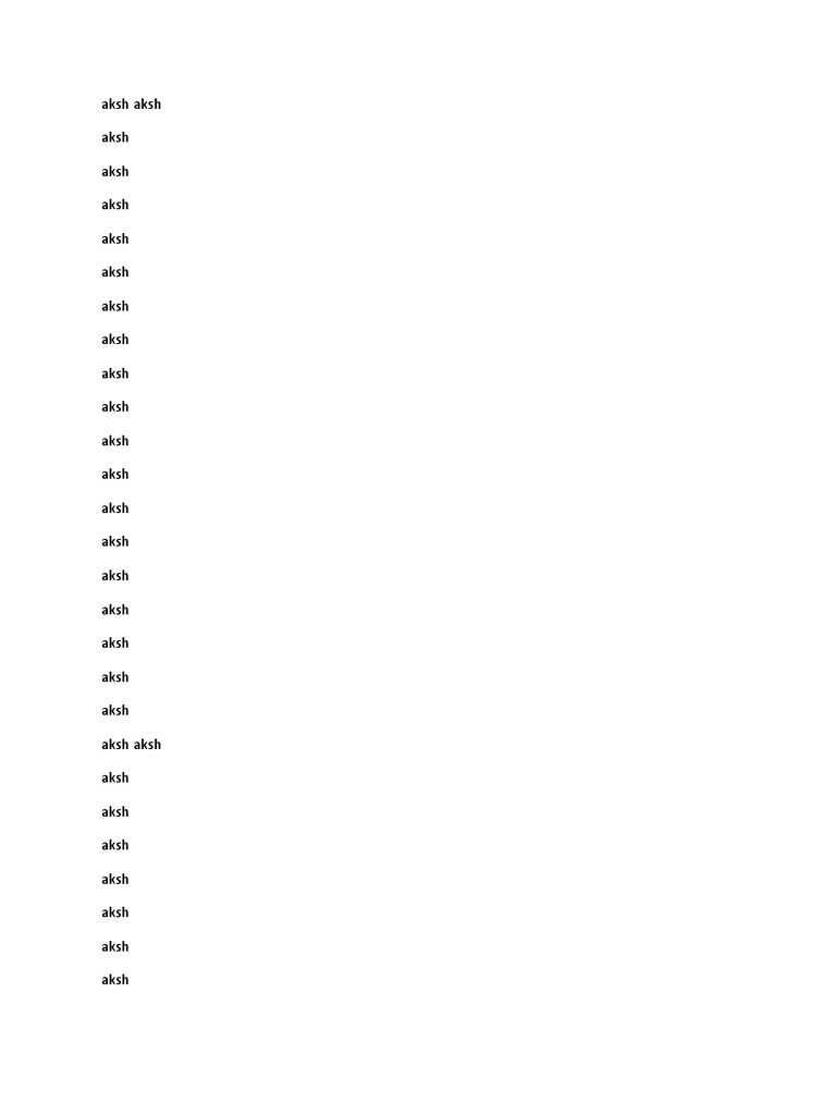 A Collection of Repetitive Text Focusing on the Word "Aksh | PDF
