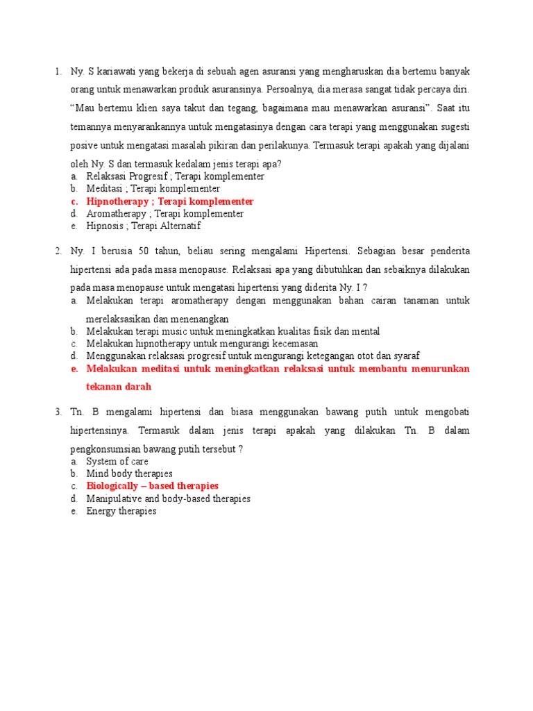 Soal Komplementer | PDF
