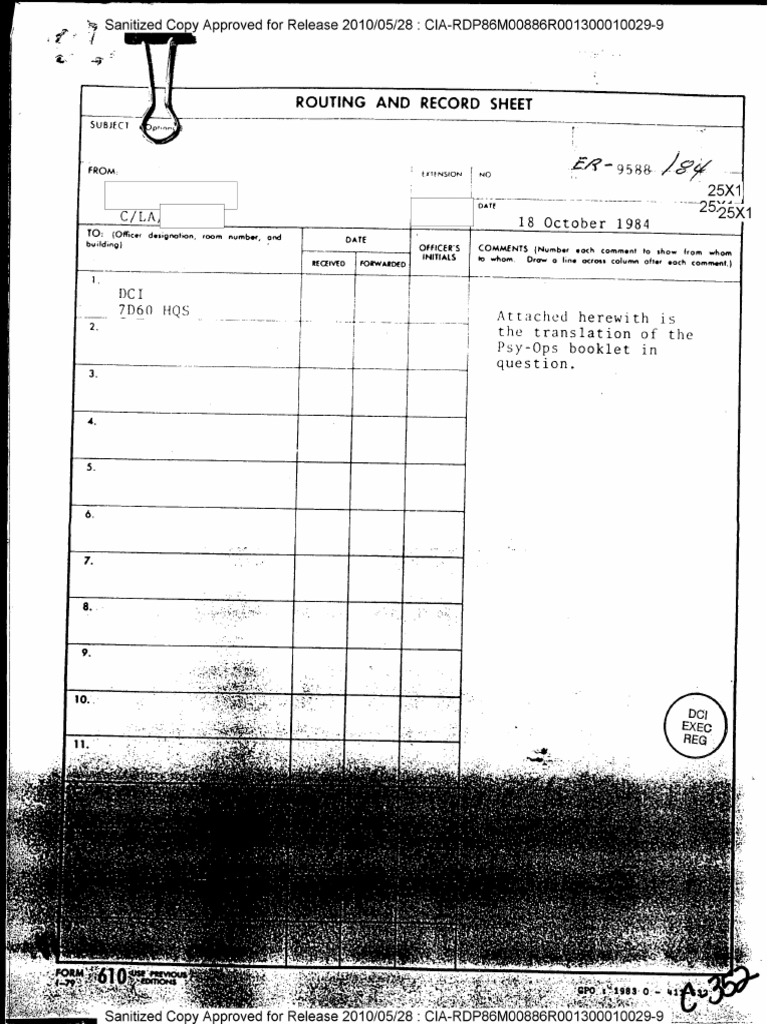 CIA Psychological Operations | PDF