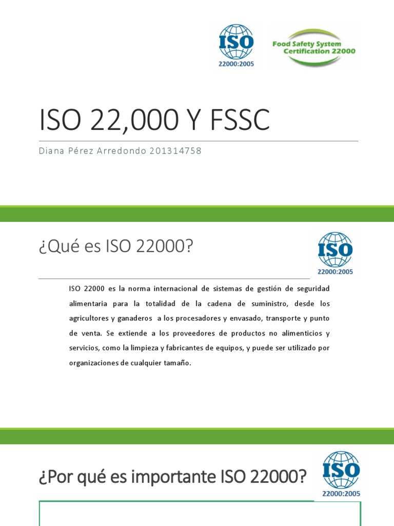Iso 22,000 y FSSC | PDF | Análisis de Riesgo y Puntos Críticos de ...