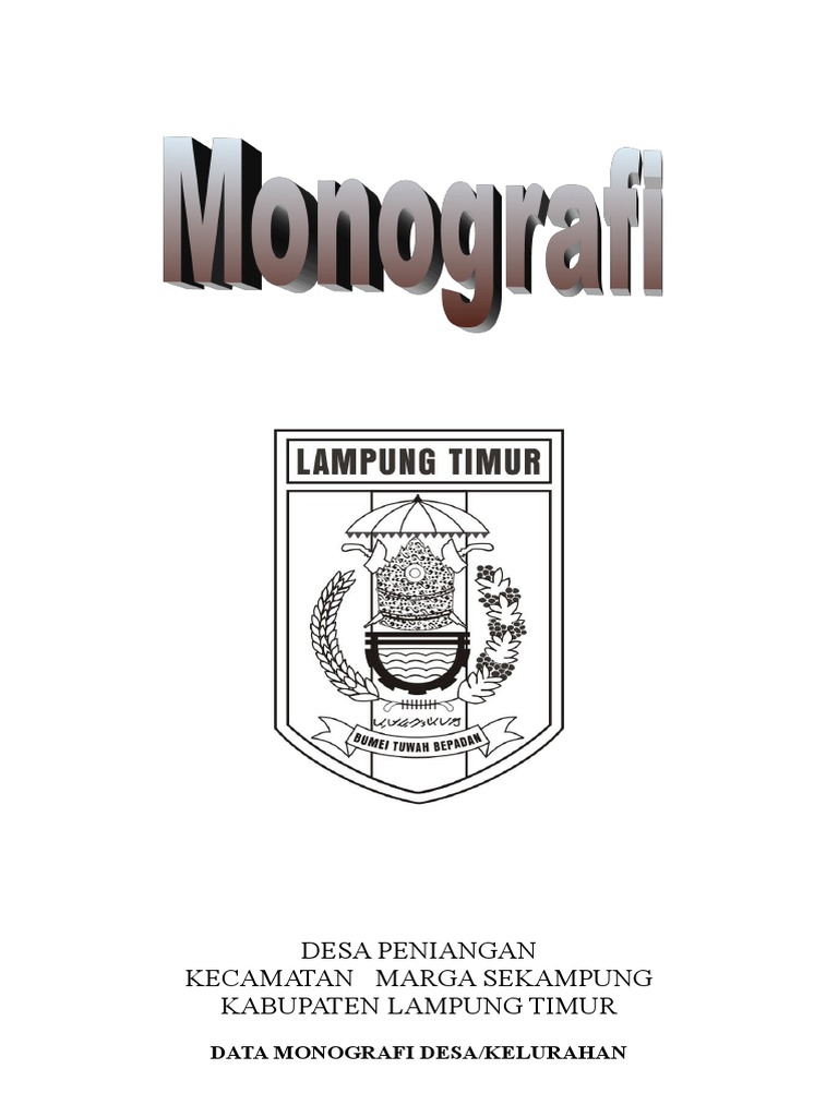 Monografi Desa Peniangan Lampung Timur | PDF