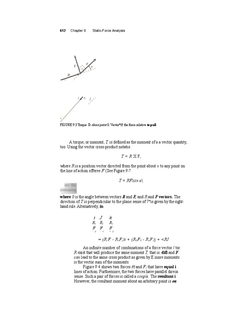 612 Chapter 9 Static-Force Analysis: T RXF | PDF
