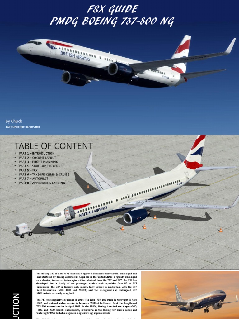 FSX PMDG 737 NG Guide | PDF | Cockpit | Vehicle Parts