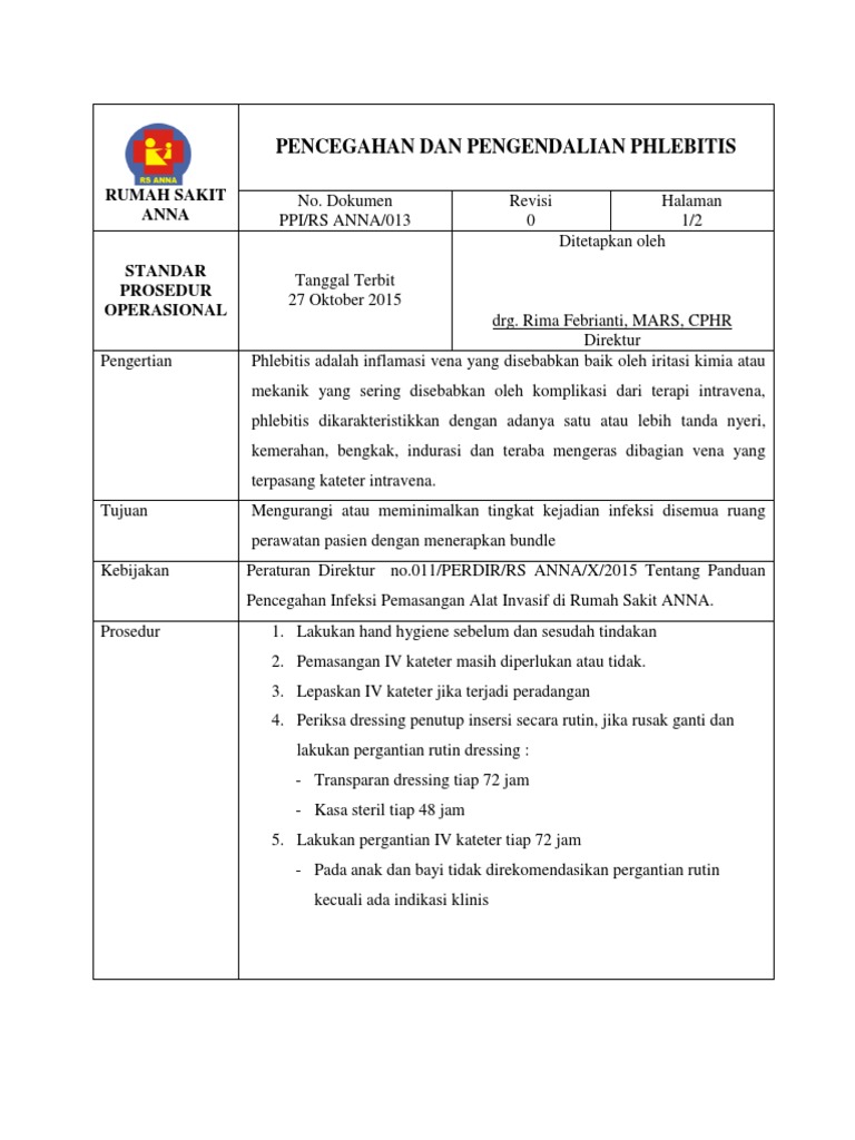 013 - Spo Bundle Phlebitis | PDF