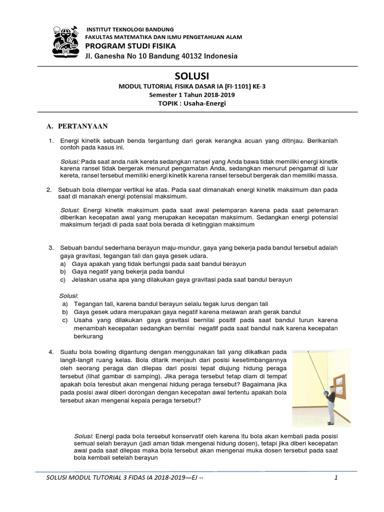 Solusi Modul Tutorial 3 Fidas Ia 2018-2019 | PDF