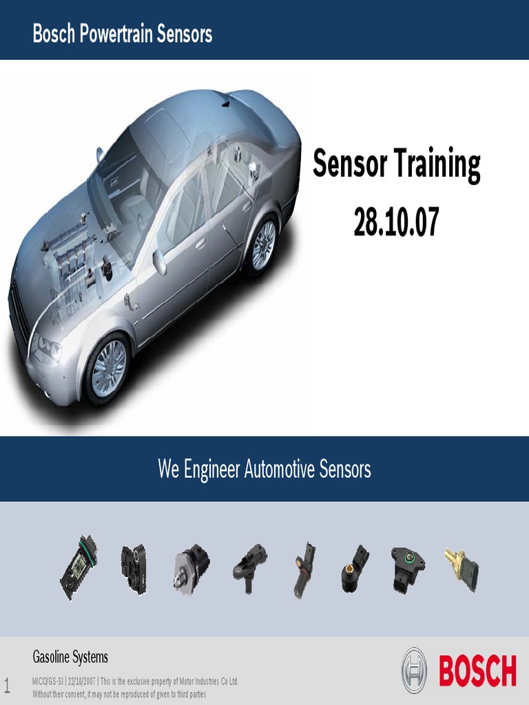 Bosch Automotive Sensor Overview | PDF | Sensor | Engines