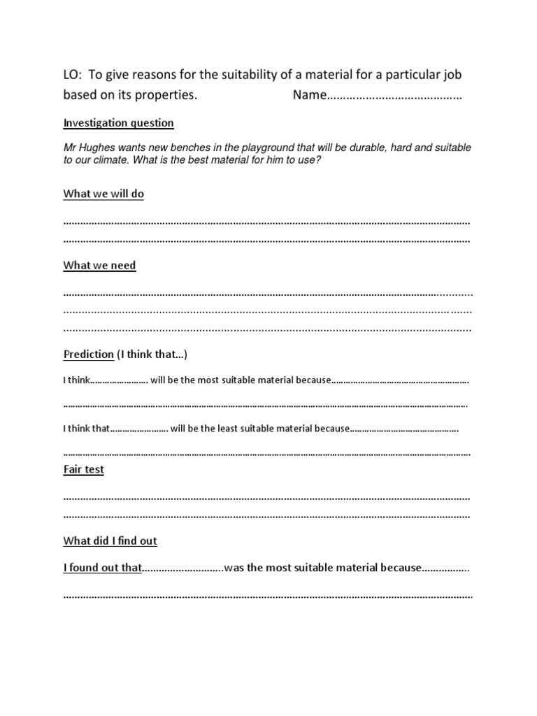 Investigation Sheet | PDF