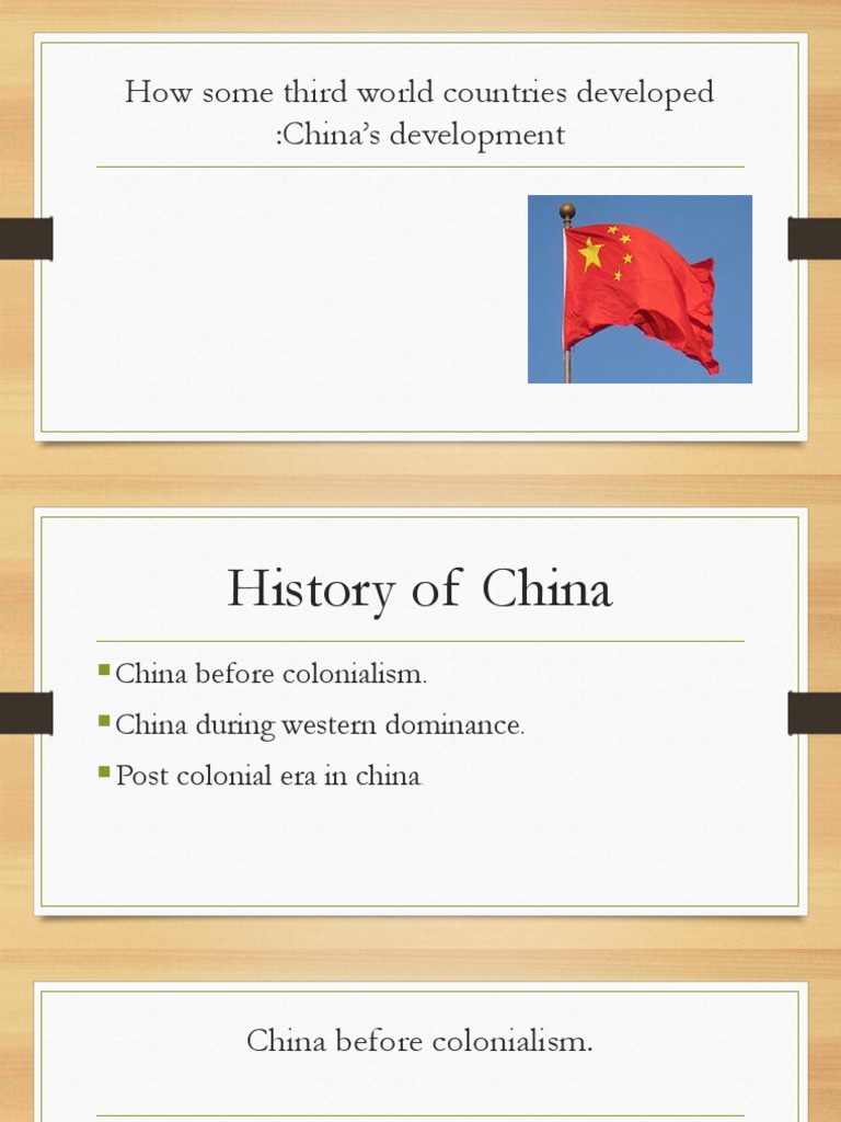 How Some Third World Countries Developed:china's Development | PDF ...