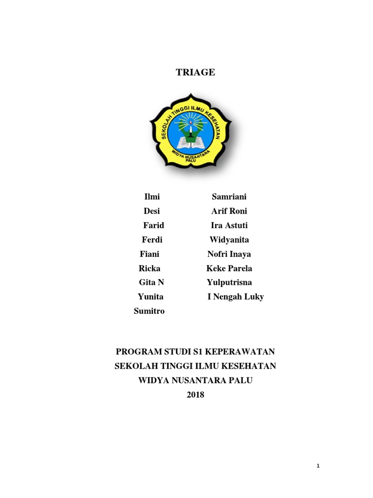 Panduan Lengkap Triage Keperawatan | PDF