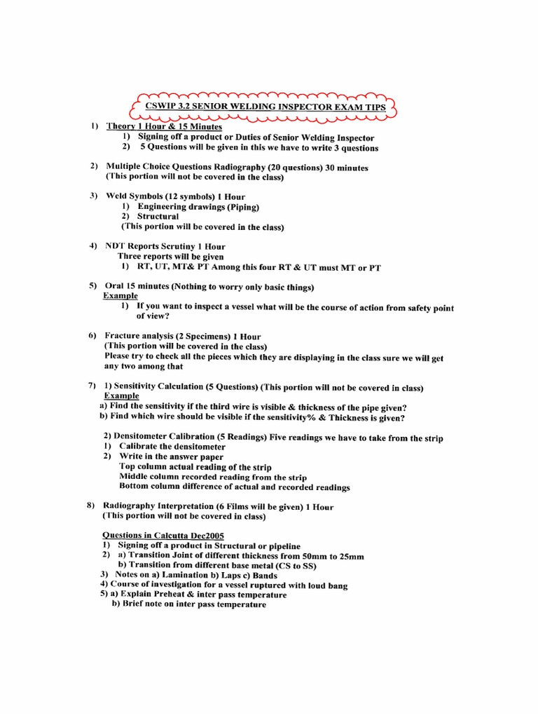 CSWIP 3.2tips PDF | PDF