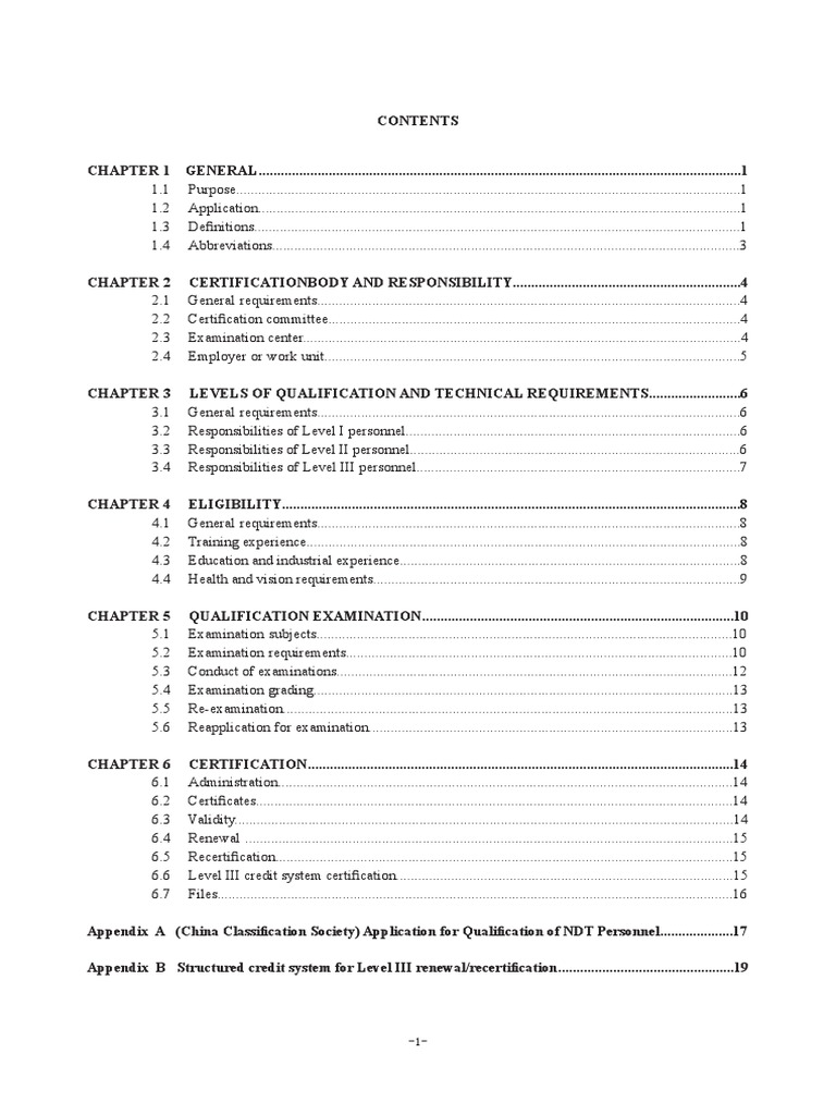 NDT Personnel Qualification and Certification | PDF | Nondestructive ...
