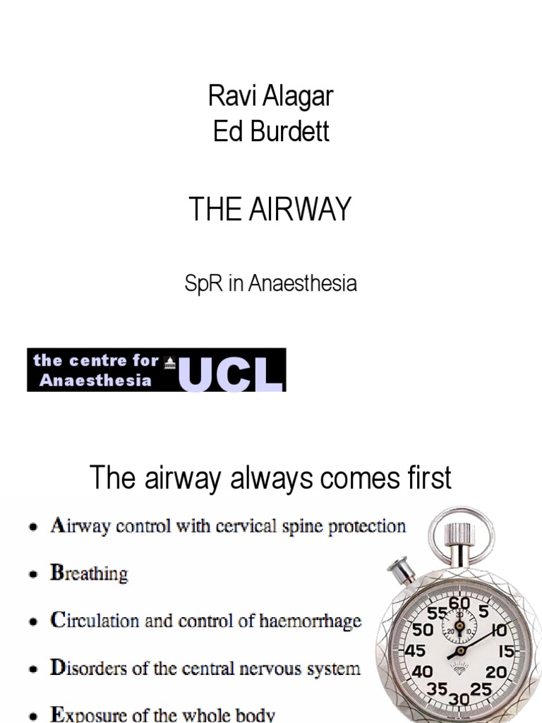Ravi Alagar Ed Burdett: The Airway | PDF