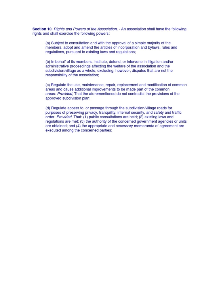 Association Rights and Powers Explained | PDF | Social Institutions ...