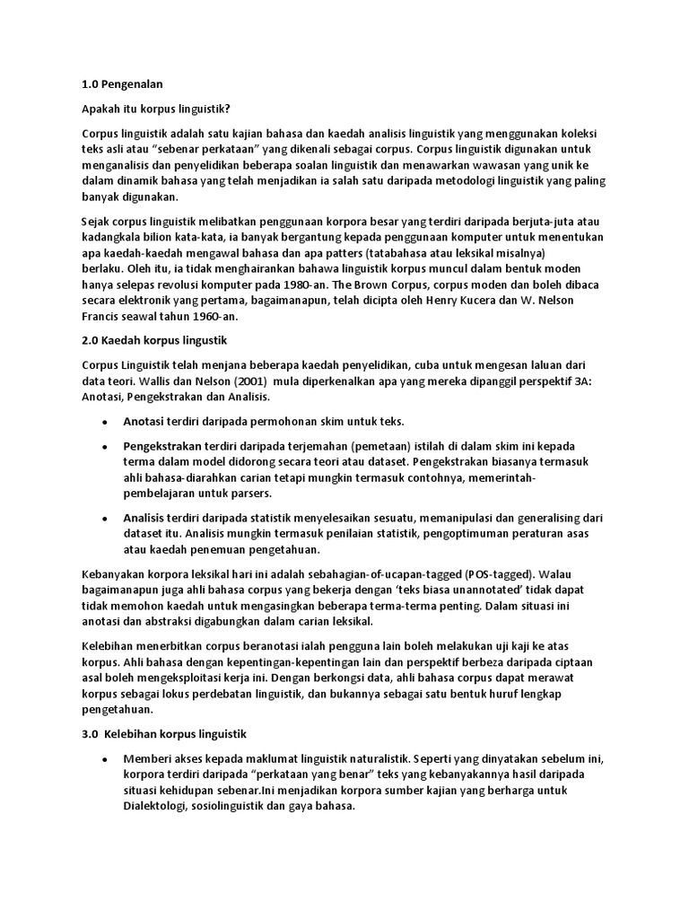 Definisi Korpus | PDF