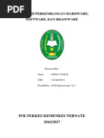 Makalah Hardware, Software, Dan Brainware Komputer | PDF