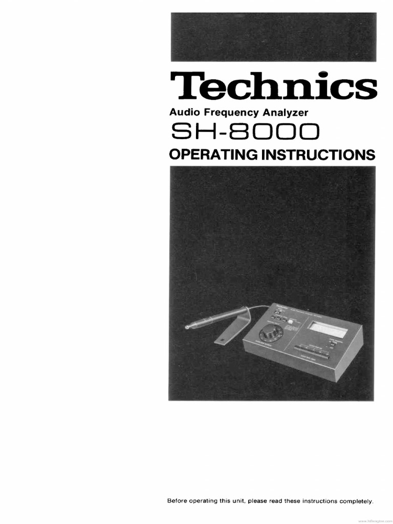 Hfe Technics Sh-8000 en | PDF