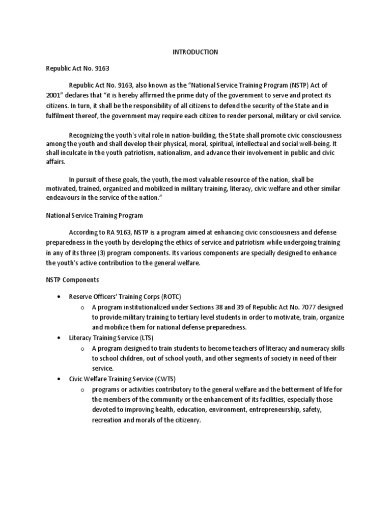 NSTP Handbook | PDF | Emergency Management | Insurance