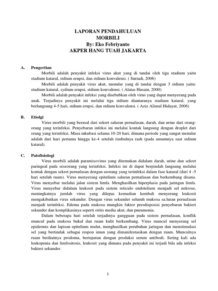 LP Morbili Anak | PDF