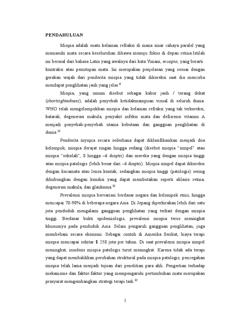 Memahami Miopia dan Faktor Penyebabnya | PDF | Pengembangan Diri | Kesehatan Holistik