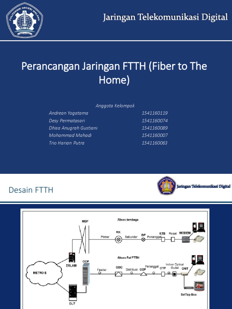 Pengetahuan Dasar Jaringan FTTH / Fiber To The Home | PDF