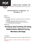 Research Manuscript Cooking Oil As An Additive For Making Candles | PDF ...