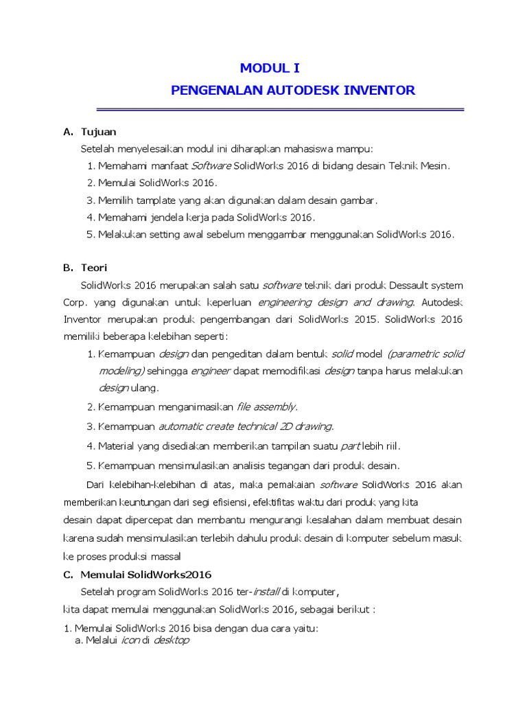 9350 - Modul Solidwork UNESA | PDF