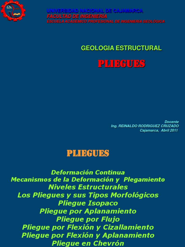 7º Clase - Deformación Dúctil PDF | PDF | Falla (geología) | Geología