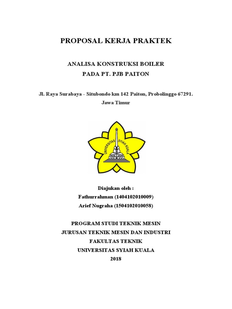 Proposal Pengajuan Kerja Prakek - 2 | PDF