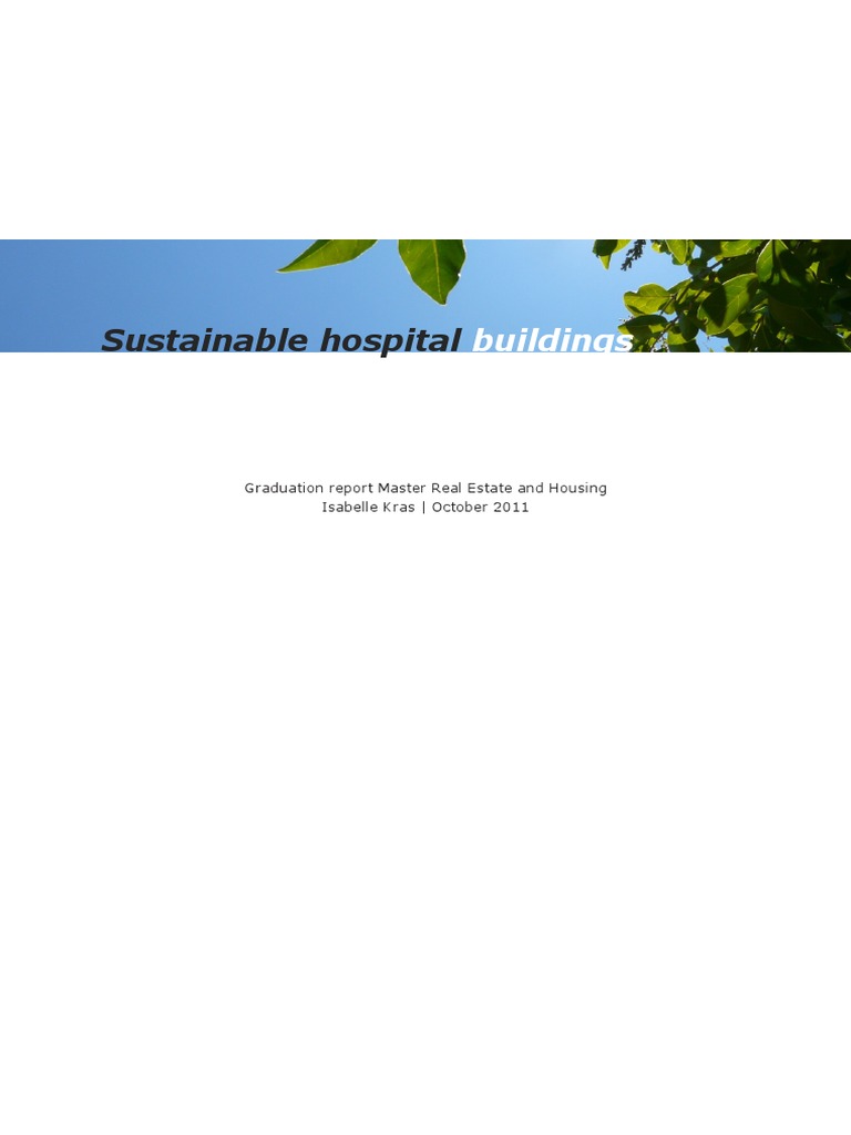 Sustainable Hospital Building Insights | PDF | Business