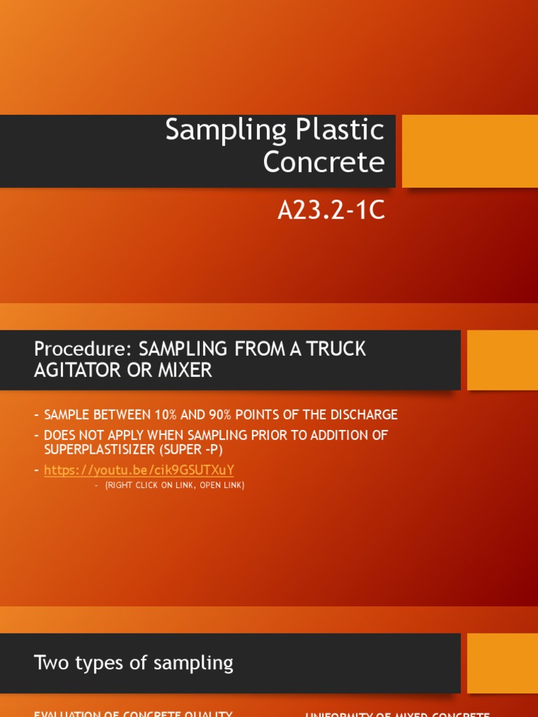 Sampling and Testing Concrete: A Comprehensive Guide to Obtaining ...