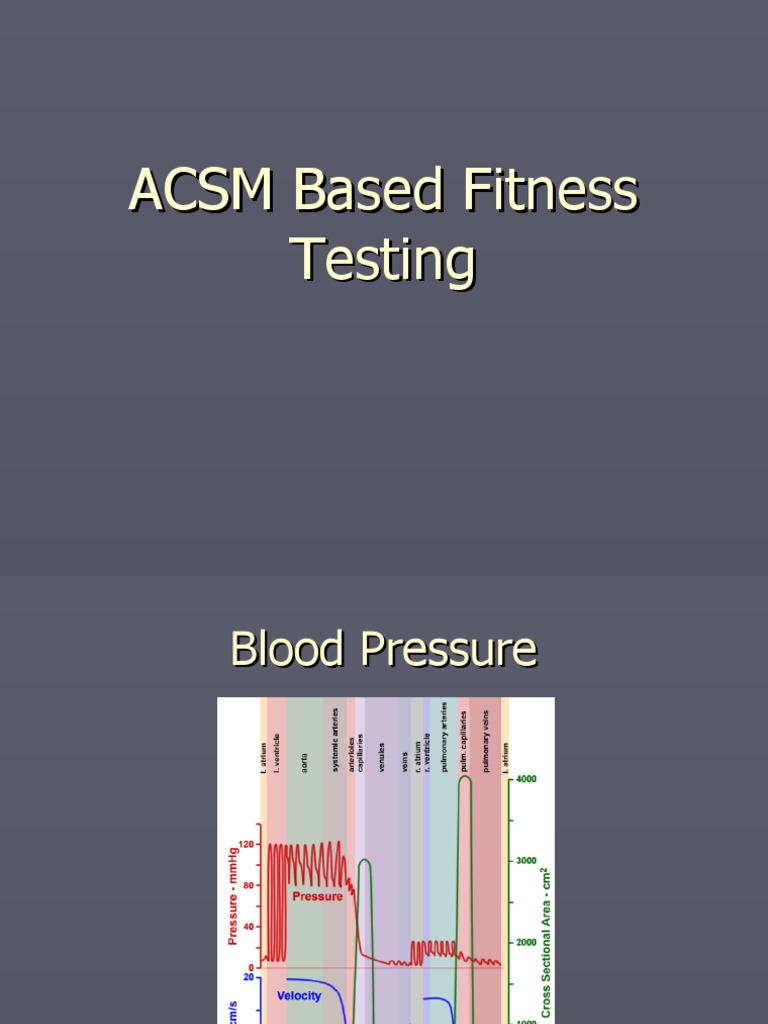 ACSM Based Fitness Testing | PDF | Blood Pressure | Density