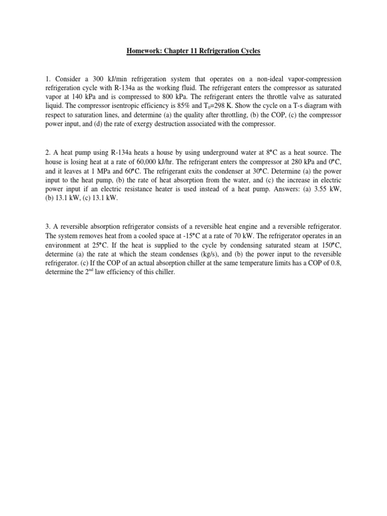 Refrigeration Cycle Analysis and Heat Pumps | PDF | Building ...