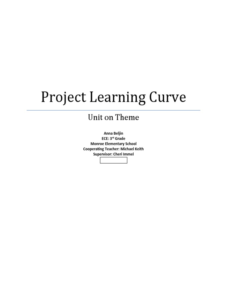 Project Learning Curve: Unit On Theme | PDF | Educational Assessment ...
