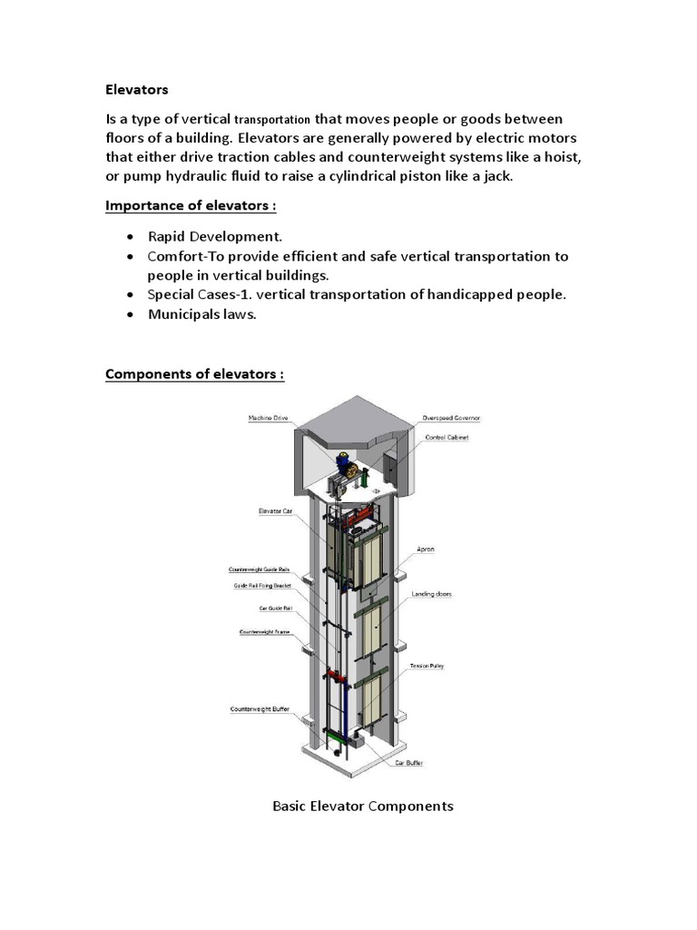 Elevators: Transportation | PDF | Elevator | Civil Engineering
