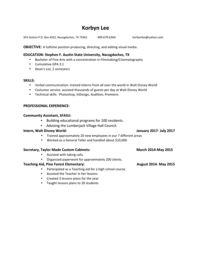 Updated Resume | PDF