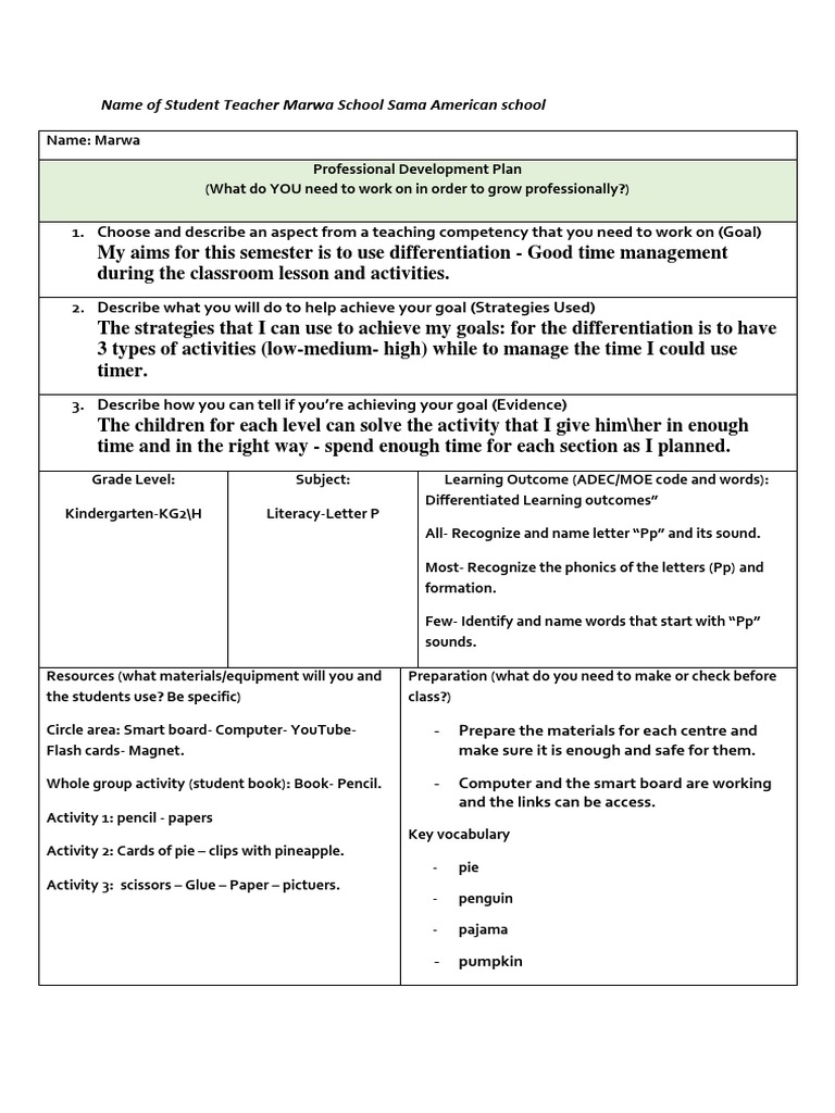 Letter P | PDF | Phonics | Goal
