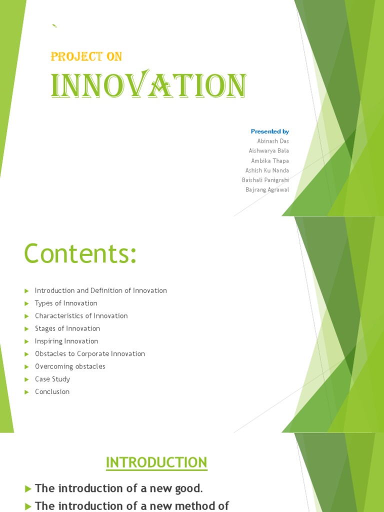 Innovation: Project On | PDF | Walmart | Innovation
