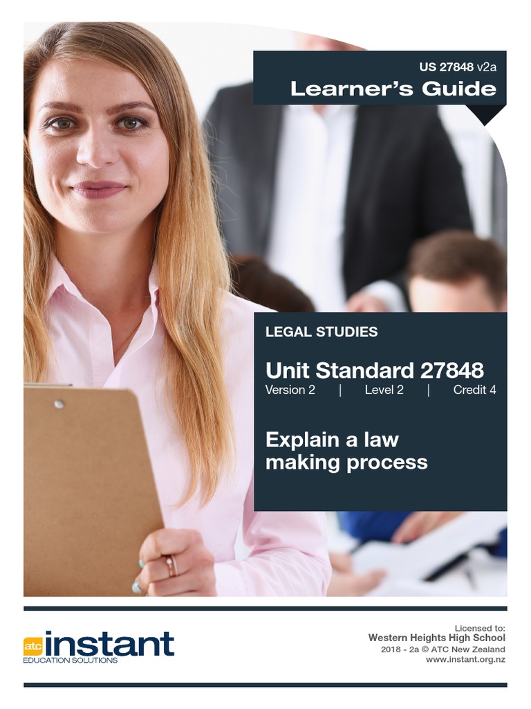 27848v2a Learners Guide | PDF | Precedent | Bill (Law)