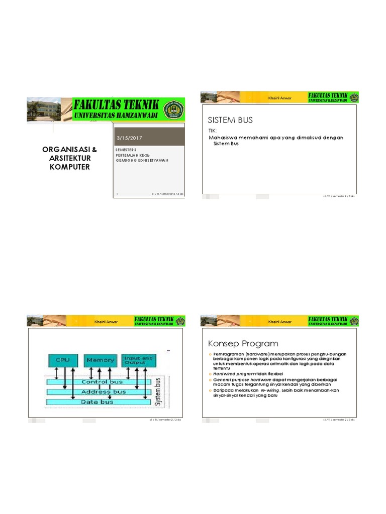 Sistem Bus dan Arsitektur Komputer | PDF
