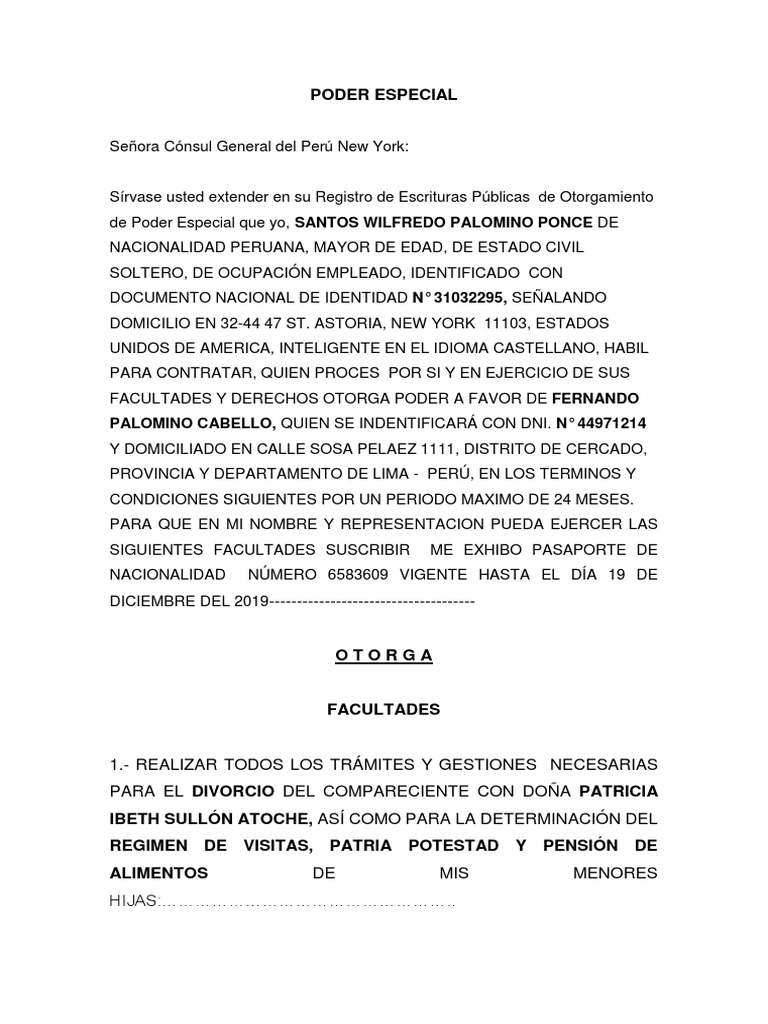 Poder Notarial | PDF