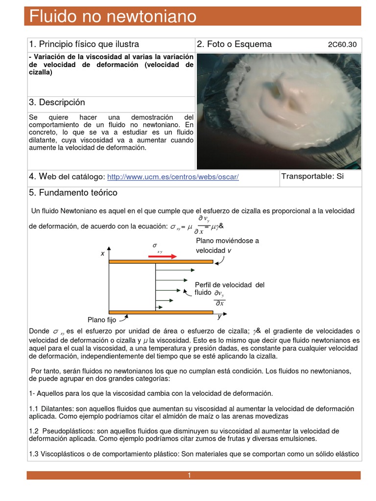 76 2015-03-19 Fluido No Newtoniano | PDF | Viscosidad | Fluido