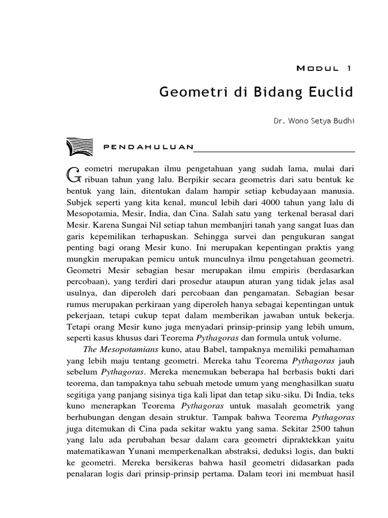 Geometri Euclid PDF 1 | PDF