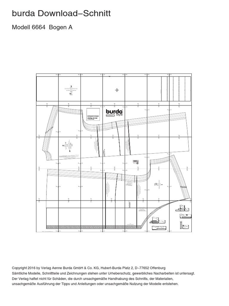 Burda 6664 | PDF