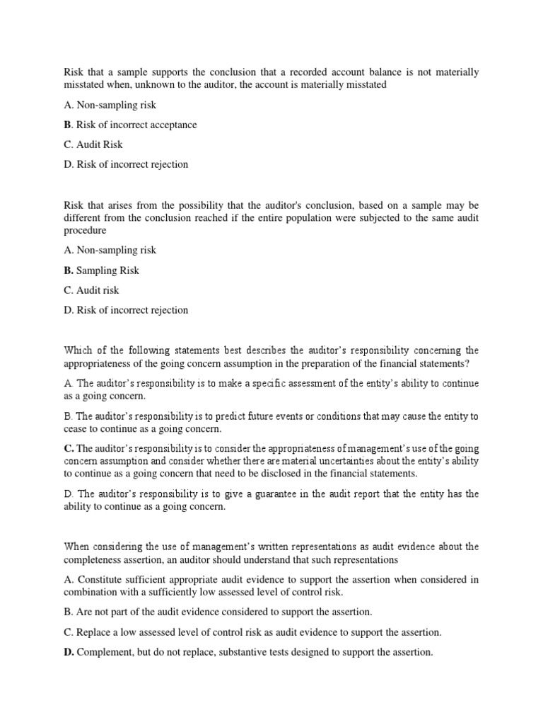 Chapter 11 12 Audtheo | PDF | Going Concern | Audit