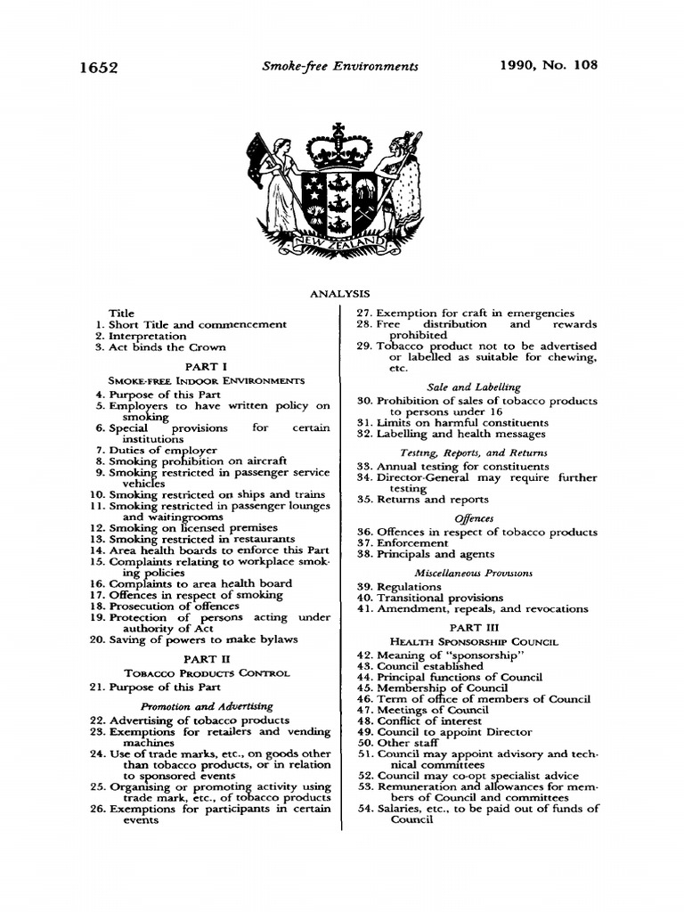 Smoke-Jree Environments: Sale and Labelling | PDF | Employment ...