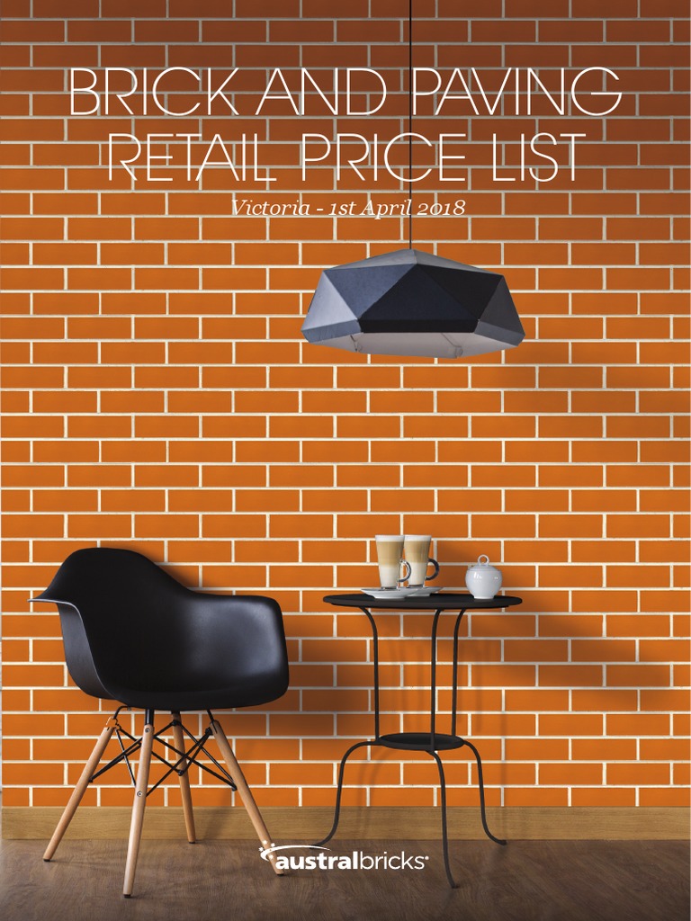 Brick and Paving Retail Price List: Victoria - 1st April 2018 | PDF ...