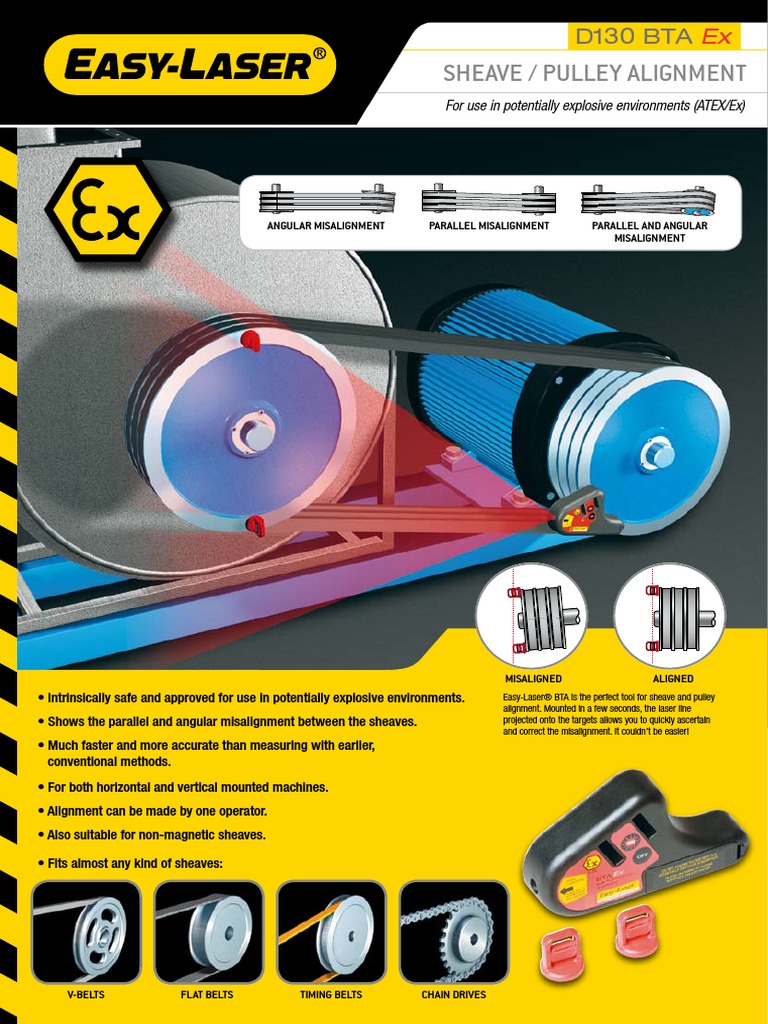 Sheave / Pulley Alignment: D130 BTA | Download Free PDF | Belt ...