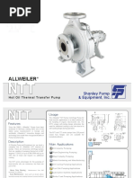 Allweiler NTT Series Dimensions | PDF | Turbomachinery | Pump