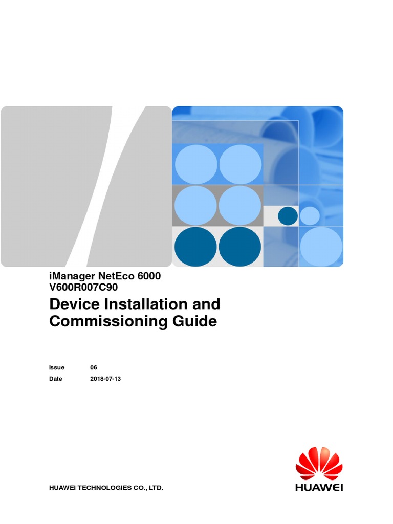 (For Customer) IManager NetEco 6000 Device Installation and ...