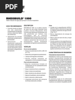 MasterRheobuild 1003 | PDF | Hormigón | Química